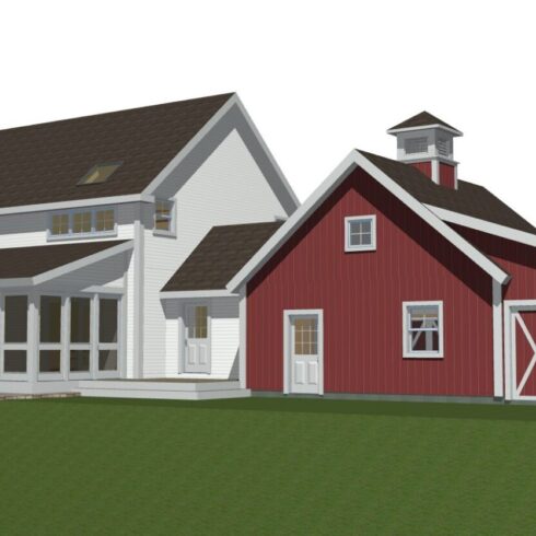 Post and Beam Homes: The Clare Farmhouse