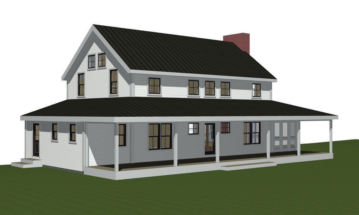 Post & Beam Farmhouse | Yankee Barn Homes